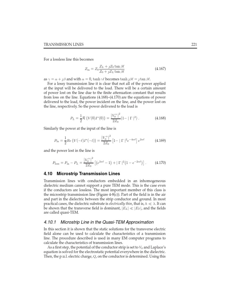 Microwave Note | Download Free PDF | Transmission Line | Physical ...