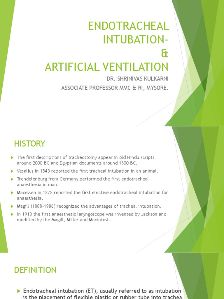Intubation and Artificial Ventilation | PDF | Breathing | Lung