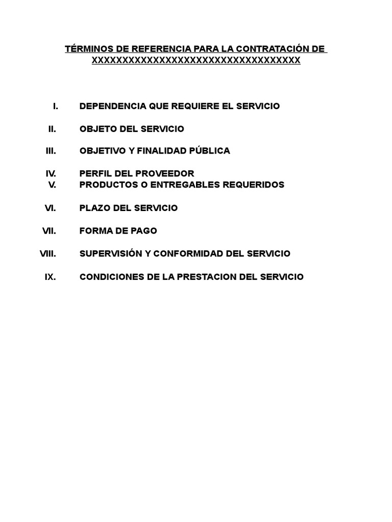 Estructura de TDR | PDF