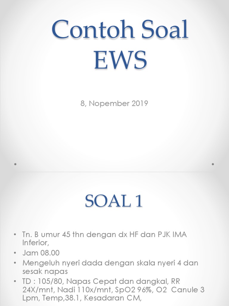 Contoh Soal EWS | PDF | Memasak, Makanan, & Anggur | Kesehatan Holistik