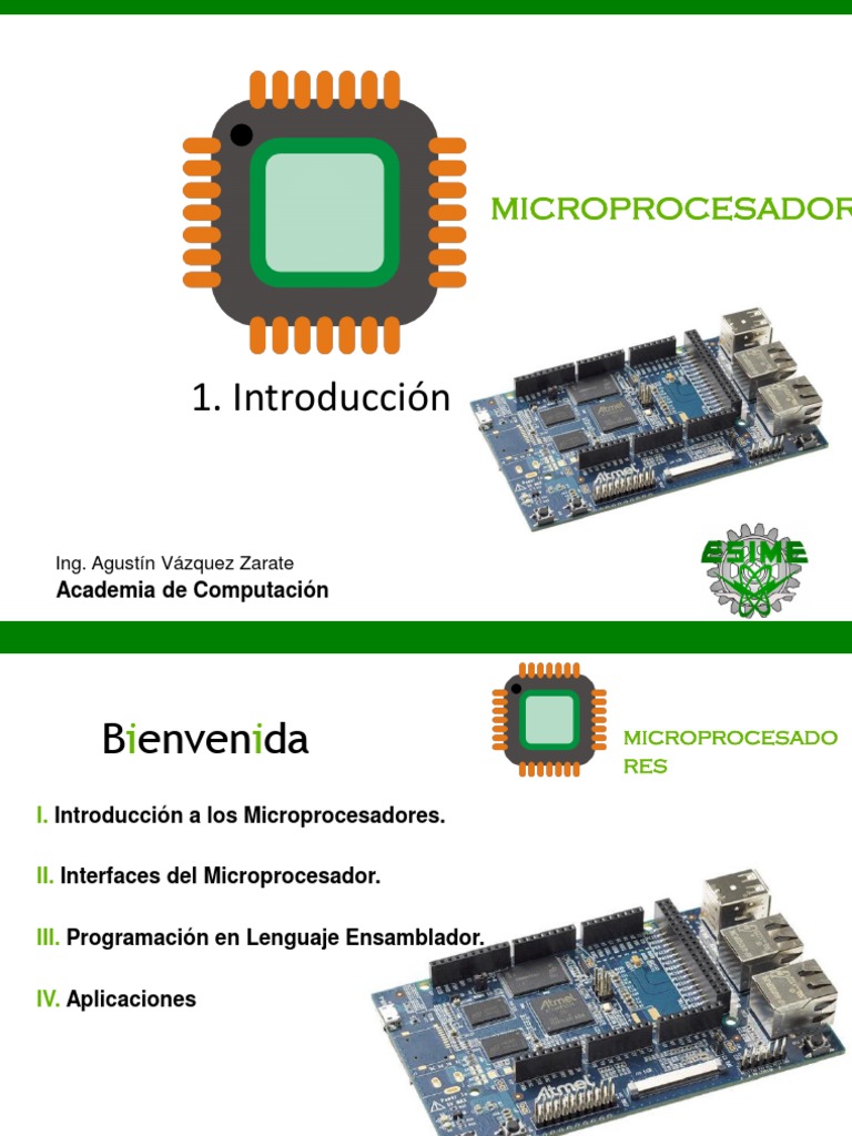 Introducción a Microprocesadores y Programación | PDF | Microprocesador ...