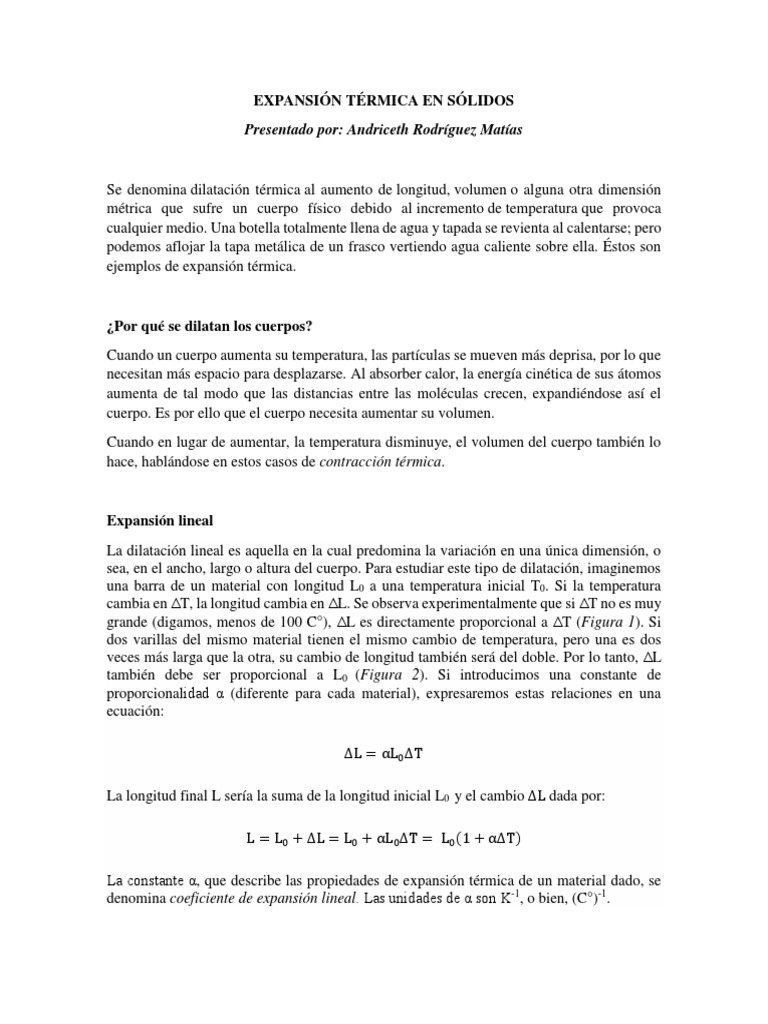 Expansión térmica en sólidos: Una explicación detallada de los tipos de ...