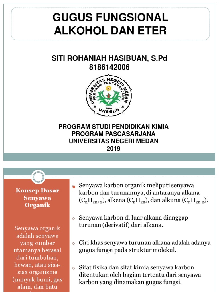 Gugus Fungsional Alkohol Dan Eter | PDF | Sains & Matematika
