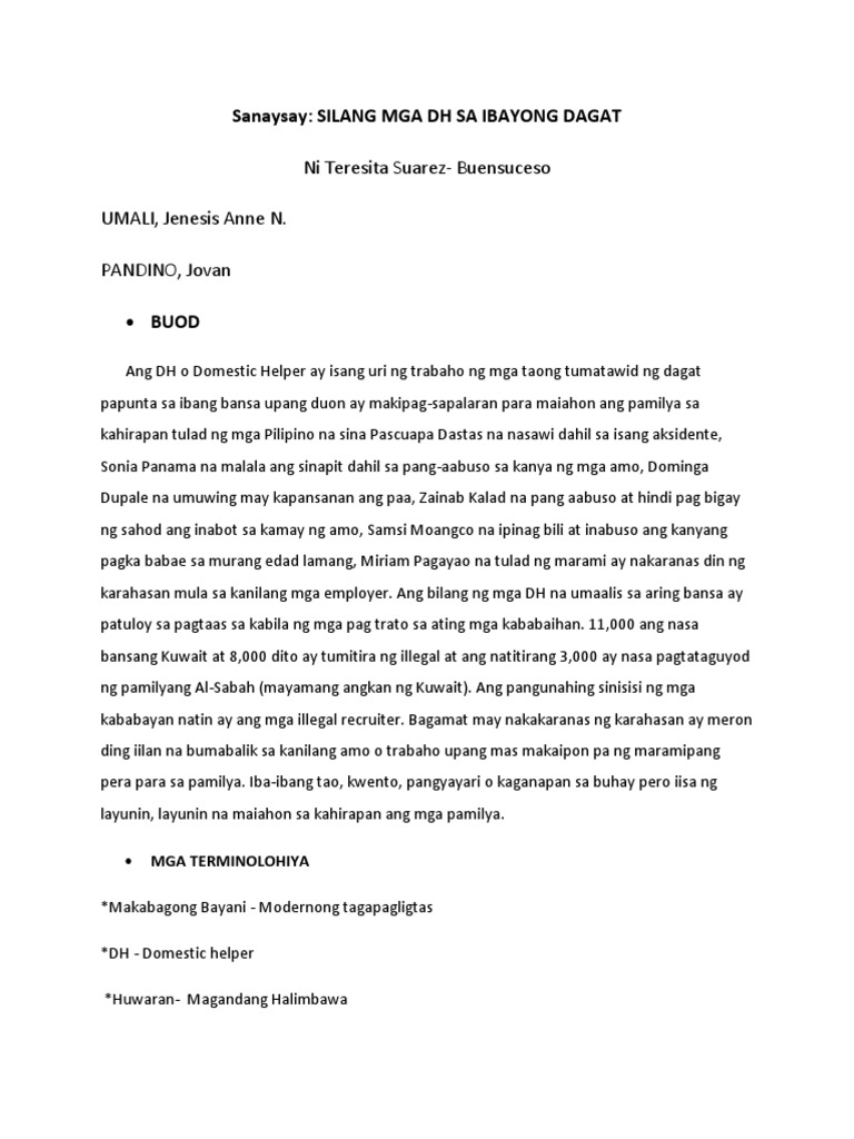 Sanaysay | PDF