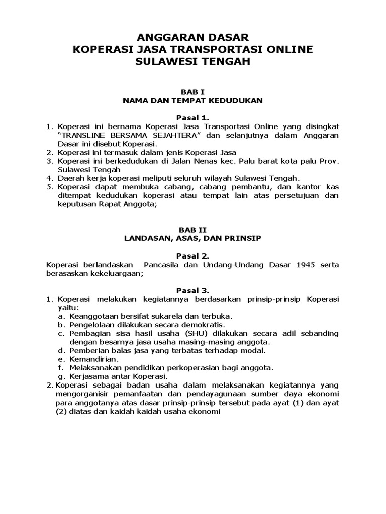 CONTOH Ad Art Koperasi | PDF