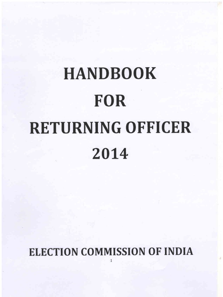 ECI Guidelines Pertaining To Exemption From The Handbook For Returning ...