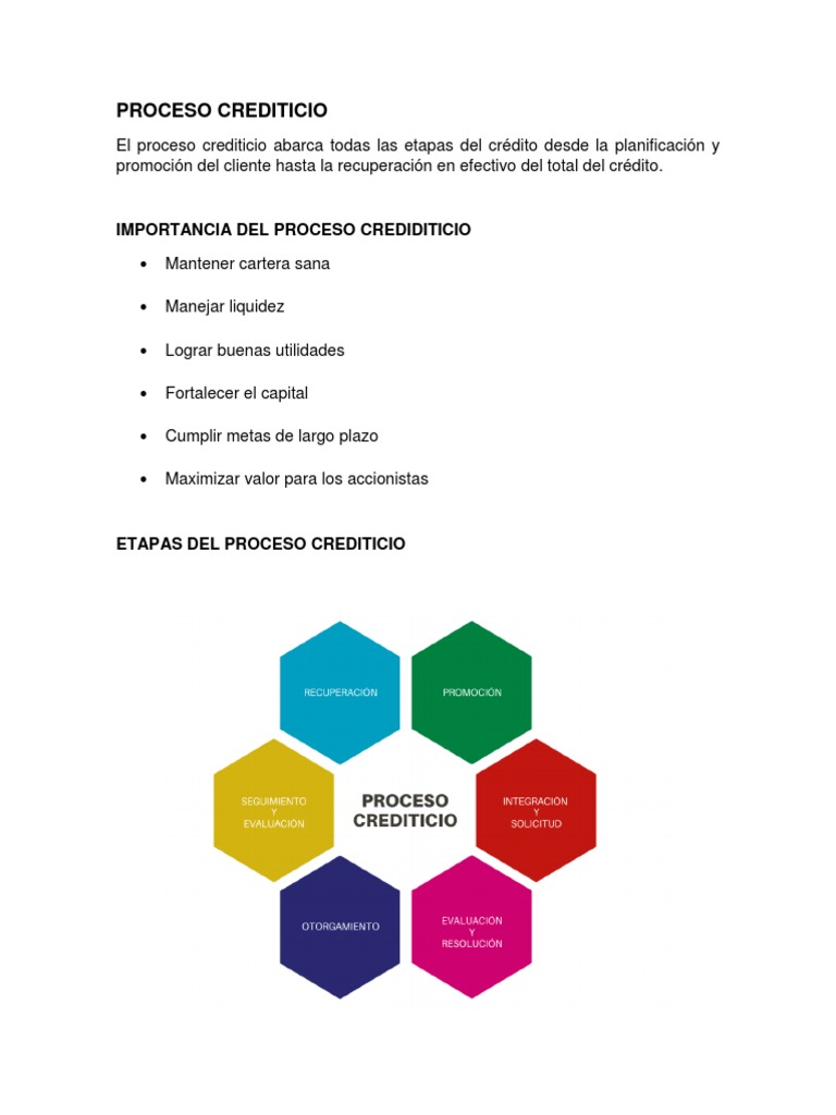 Etapas del Proceso Crediticio | PDF