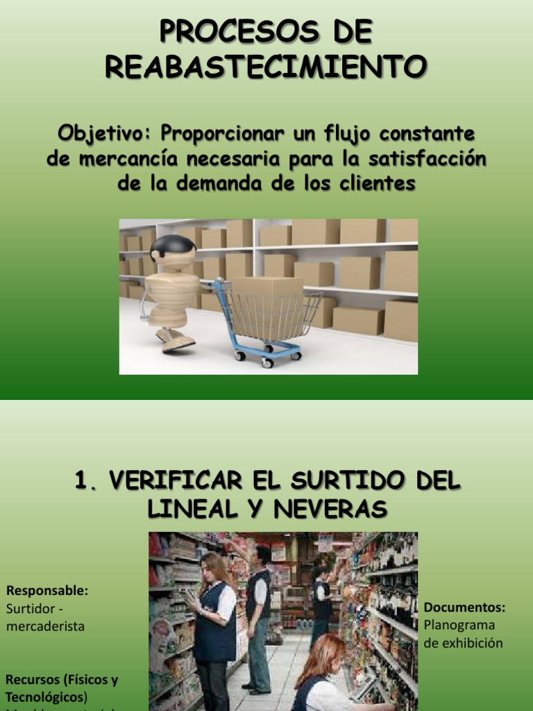 Procesos de Reabastecimiento de Mercancía | PDF | Terminal de ...
