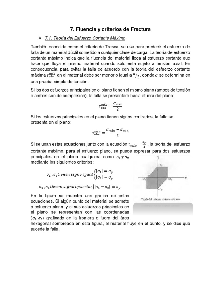 Fluencia | PDF | Estrés (Mecánica) | Deformación (Mecánica)