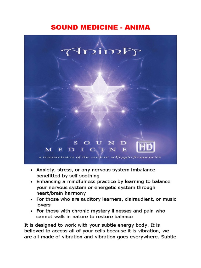 The Medicine of Sound | PDF | Harmonic | Sound