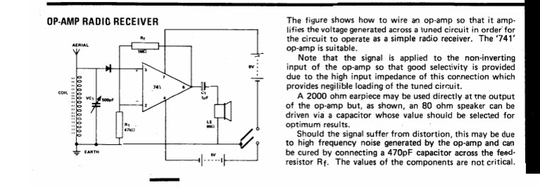 Op Amp Radio Receiver PDF | PDF