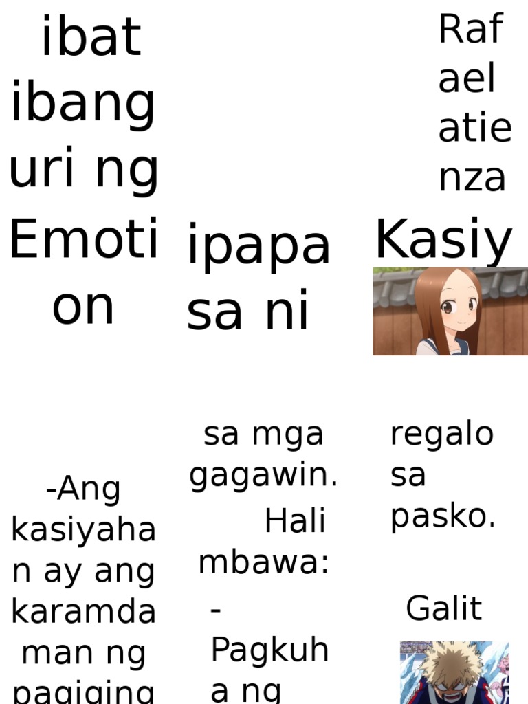 Ibat Ibang Uri NG EMOSYON | PDF Ibat Ibang Uri NG EMOSYON | PDF