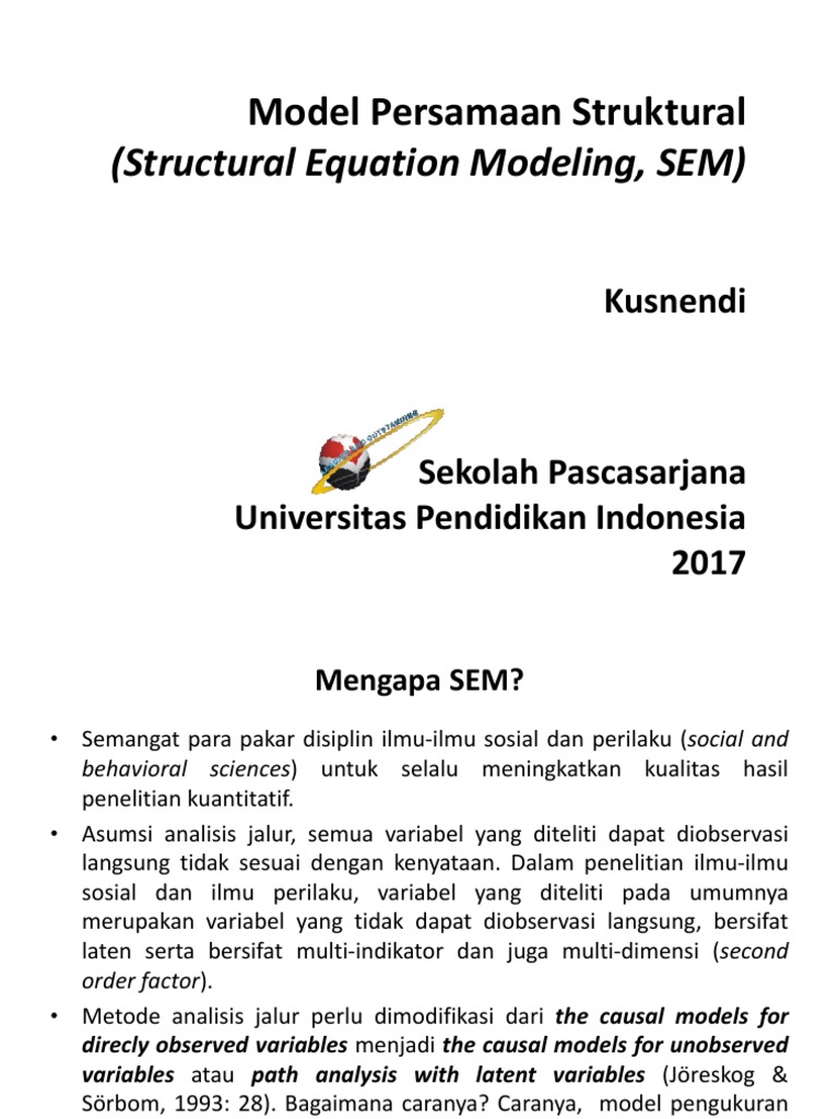 Model Persamaan Struktural | PDF