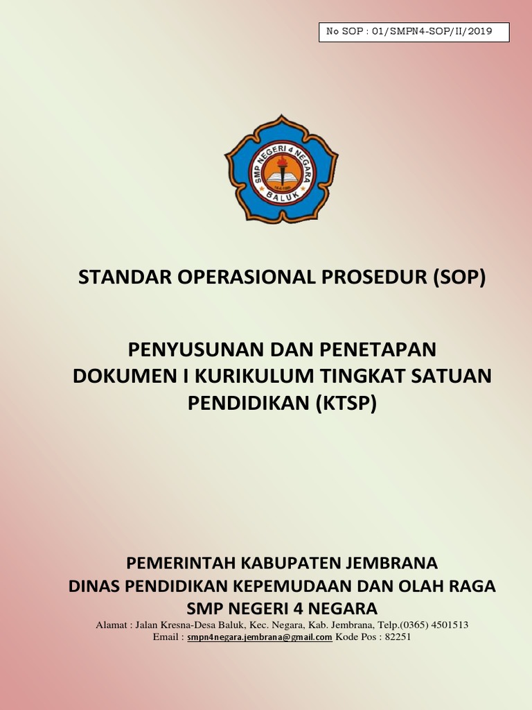 SOP Penyusunan Kurikulum Fix | PDF