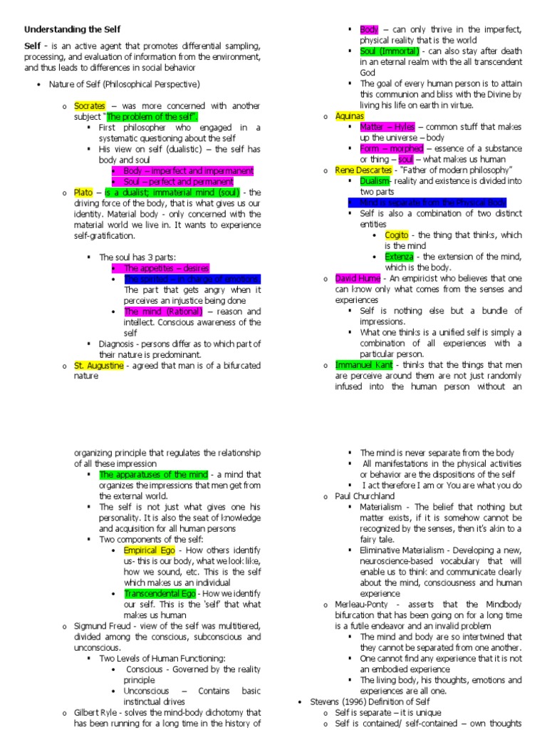 Reviewer in Understanding The Self | PDF | Id | Philosophy Of Self