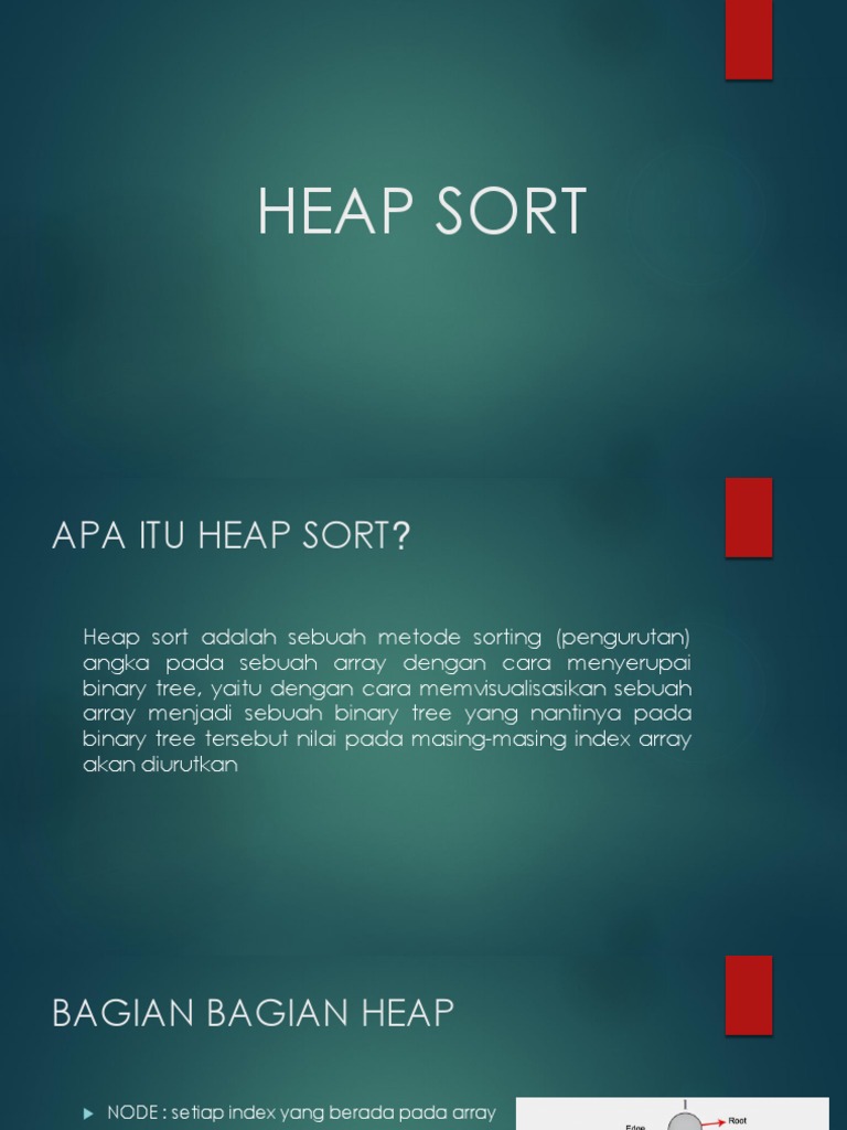 Pengertian dan Contoh Heap Sort | PDF