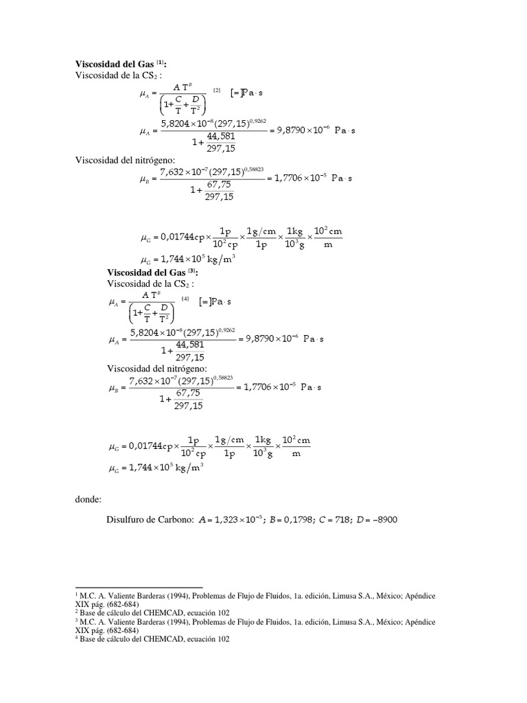 Viscosidad Del Gas | PDF | Mecánica de fluidos | Mecanica clasica