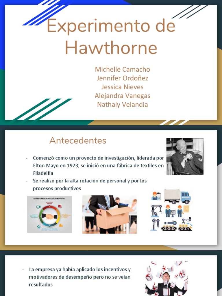 Fases del Experimento de Hawthorne | PDF | Conceptos psicologicos | Ciencias del comportamiento