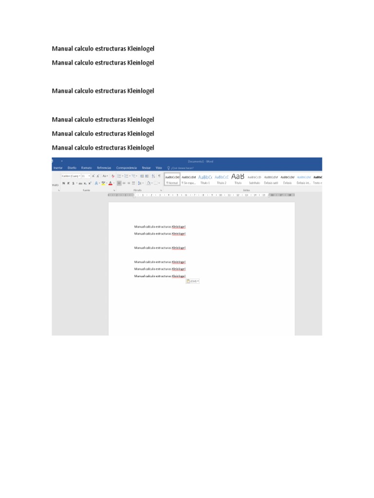 Manual de Cálculo Kleinlogel | PDF