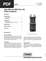 Fisher 585C Piston Actuators: Features | PDF | Piston | Valve