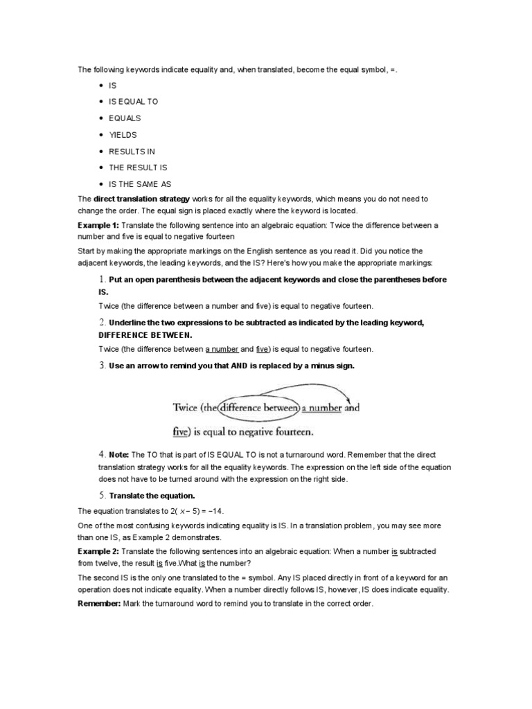 The Following Keywords Indicate Equality and | PDF | Reserved Word ...
