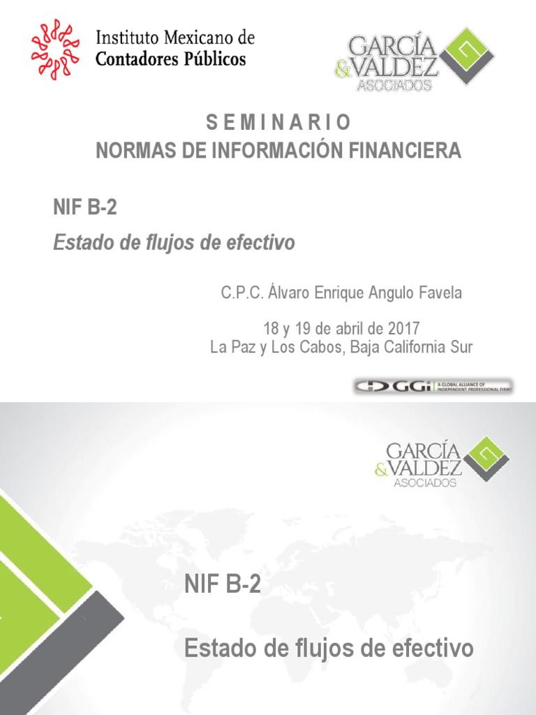 NIF B 2 Estado de Flujos de Efectivo | PDF | Compartir (Finanzas ...