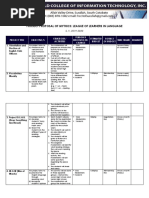 English Club Action Plan 2023 2024 | PDF | Human Communication | Learning