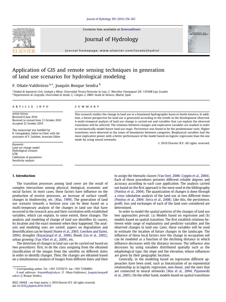 Hidrology | PDF | Correlation And Dependence | Logistic Regression