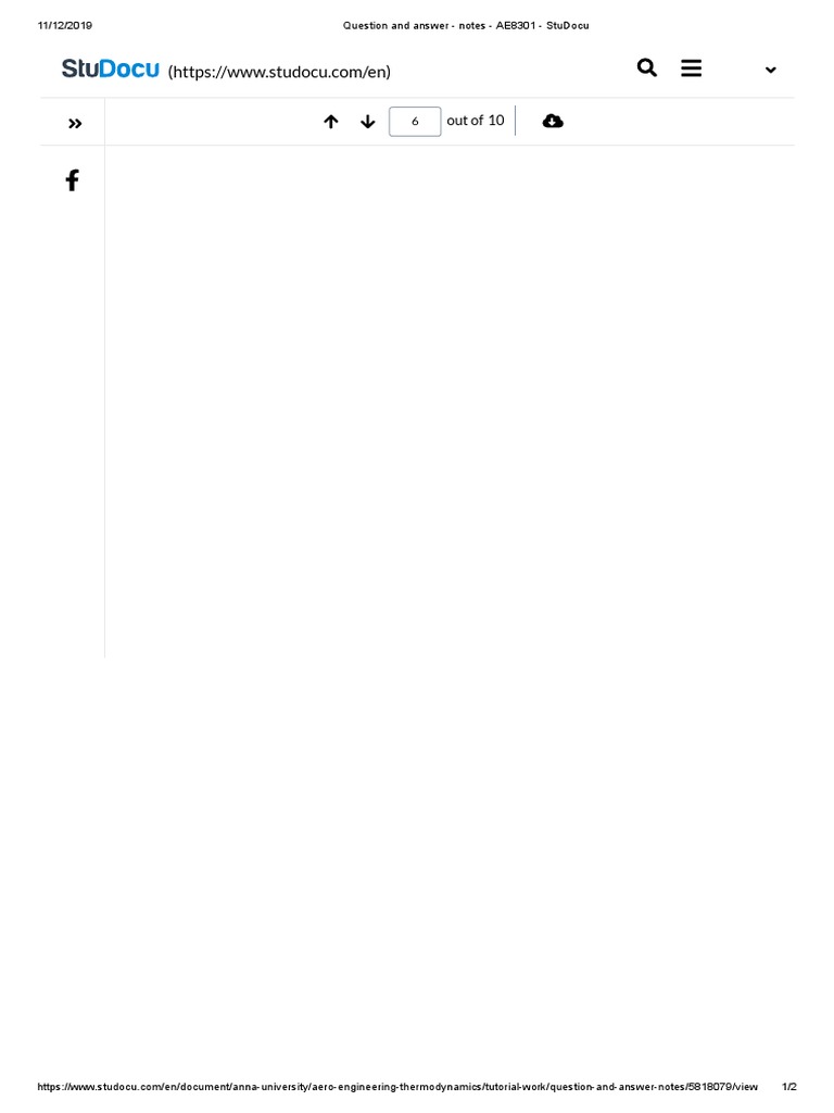 Question and Answer - Notes - AE8301 - StuDocu PDF | PDF | Science ...