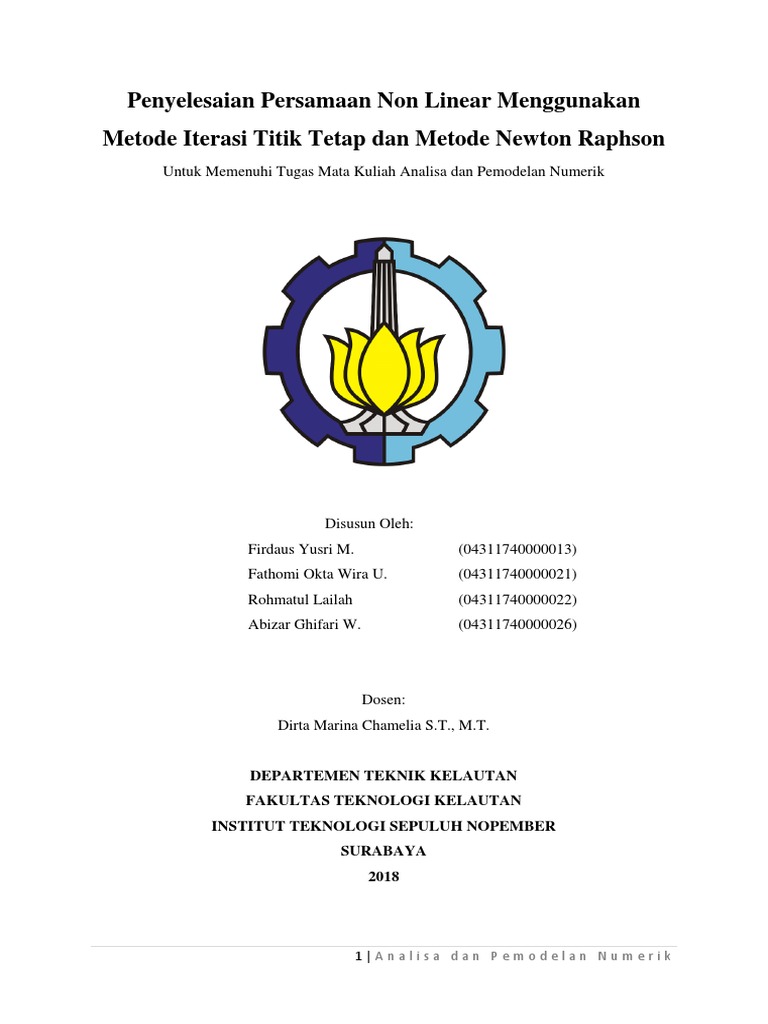 Metode Newton Raphson Serta Metode Iterasi Titik Tetap | PDF