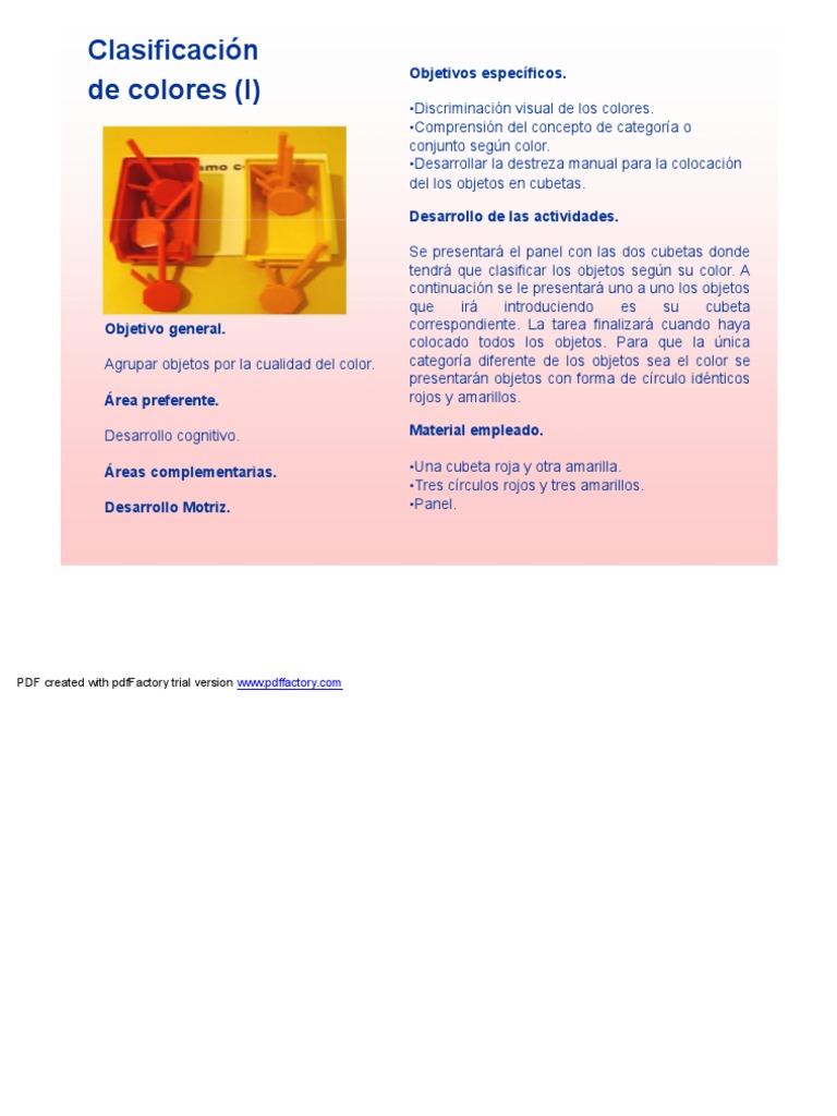 Clasificacion de Colores I - 000 | PDF