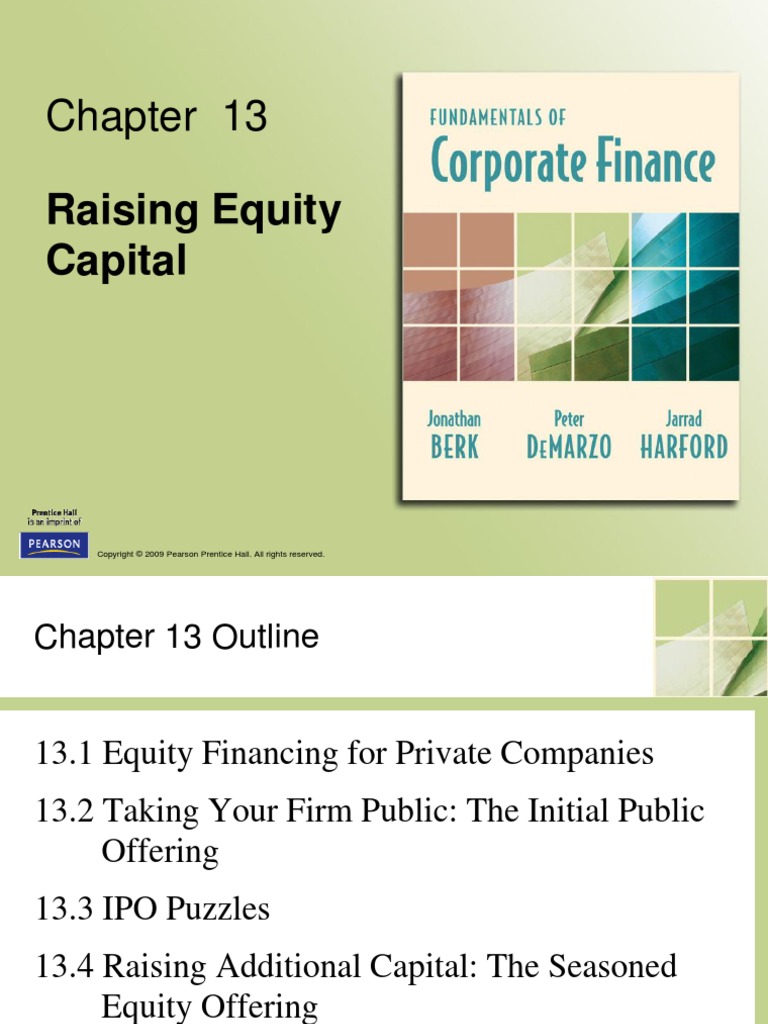Raising Equity Capital | PDF | Venture Capital | Corporate Finance