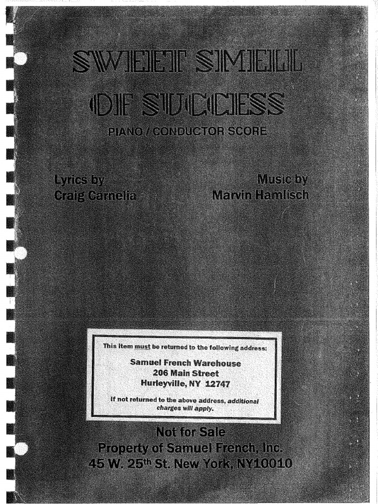 Sweet Smell of Success - PC PDF | PDF