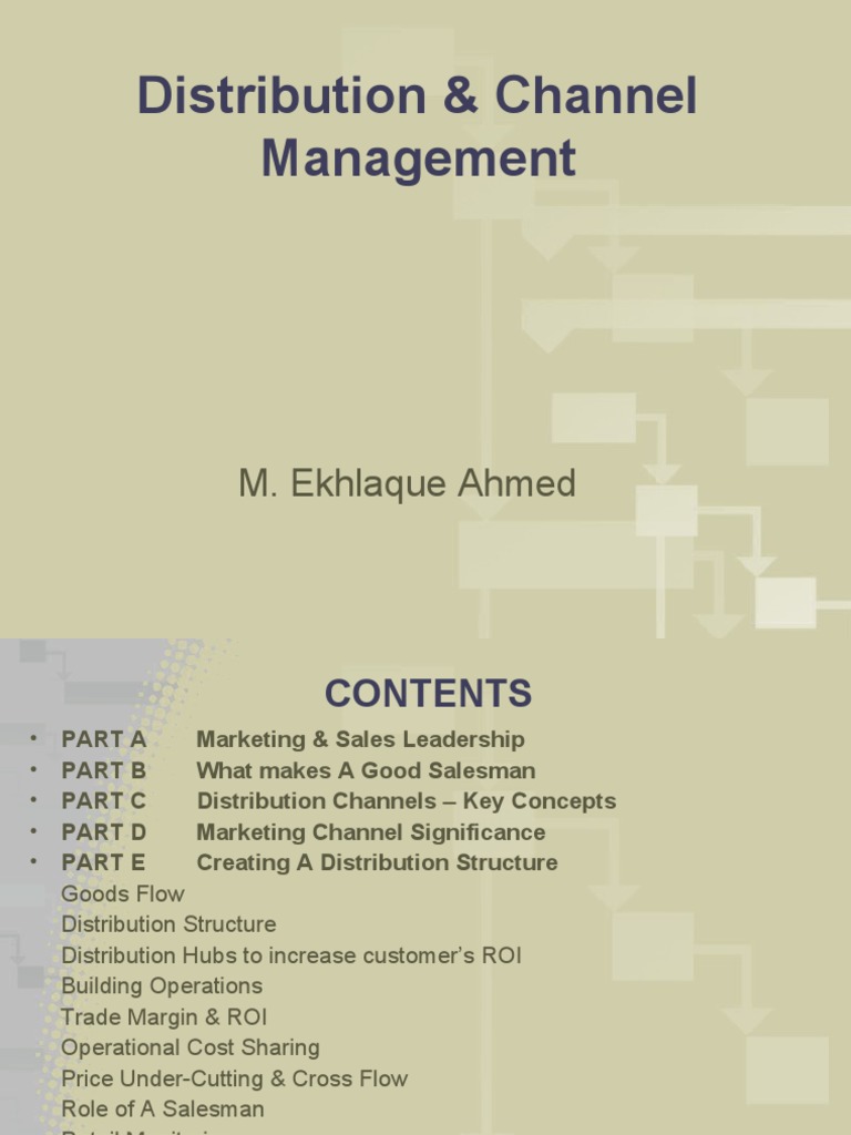 Distribution Channel Management Full Final | PDF | Sales | Discounts ...