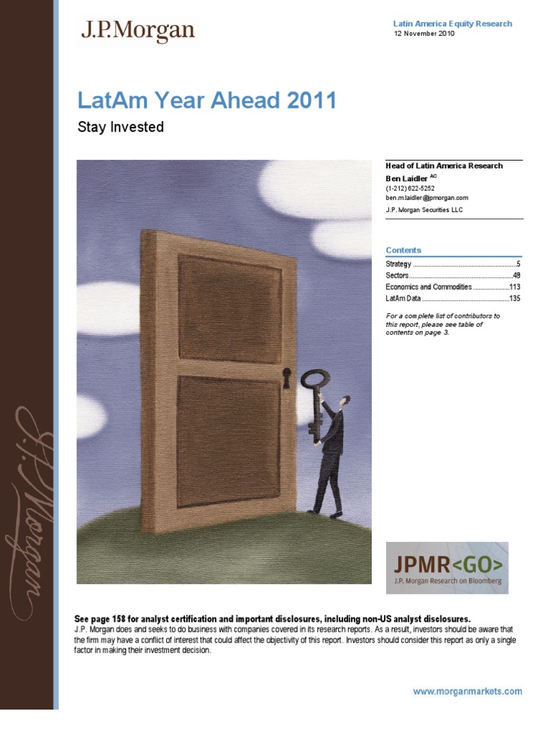 JP Morgan Latam 2011 | PDF | Latin America | Valuation (Finance)