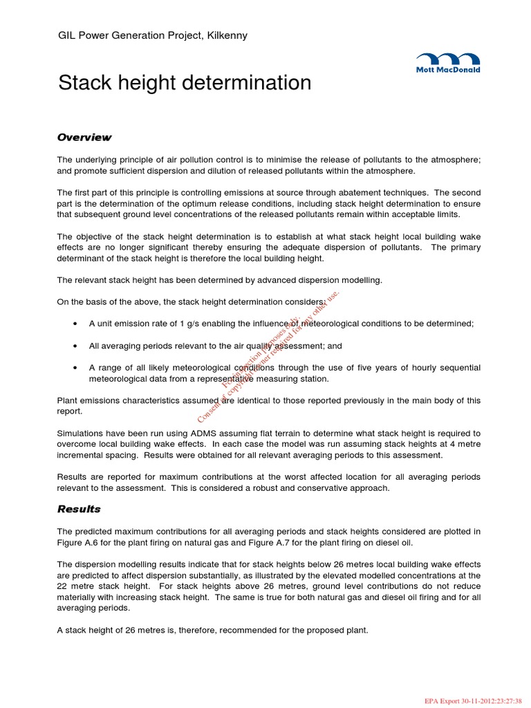 Stack Height Determination | PDF | Pollution | Air Pollution