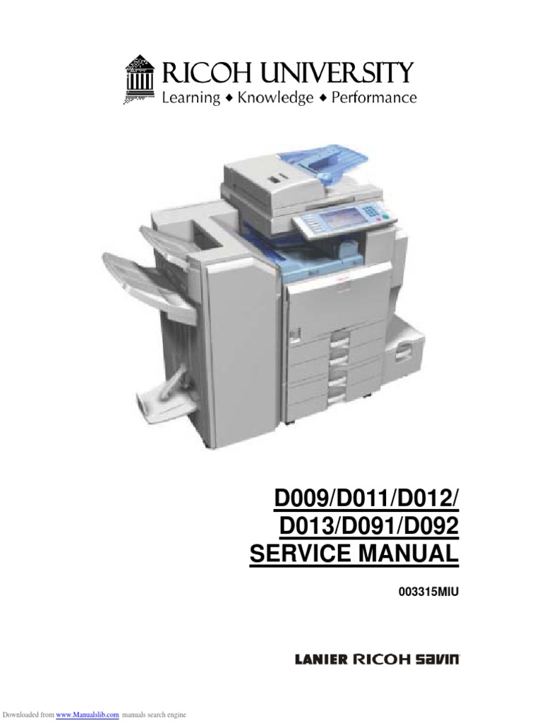 D009/D011/D012/ D013/D091/D092 Service Manual: Downloaded From Manuals ...