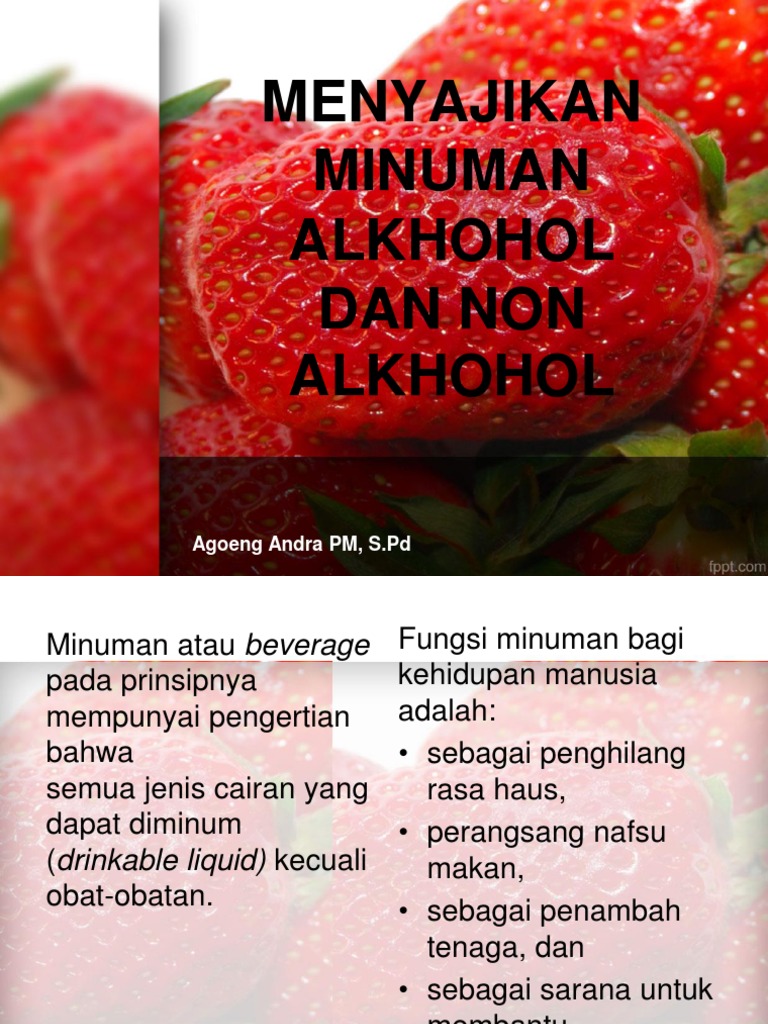 Jenis-Jenis Minuman Alkohol dan Non-Alkohol | PDF