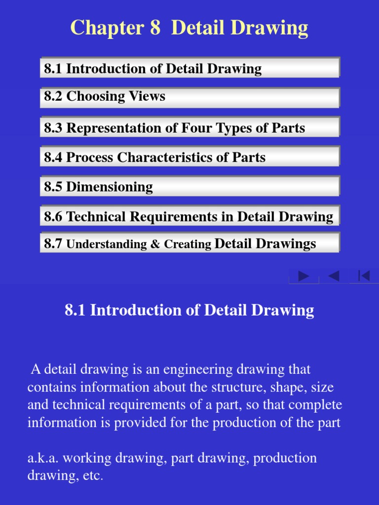 Chapter 8 Detail Drawing: Understanding & Creating | PDF | Engineering ...