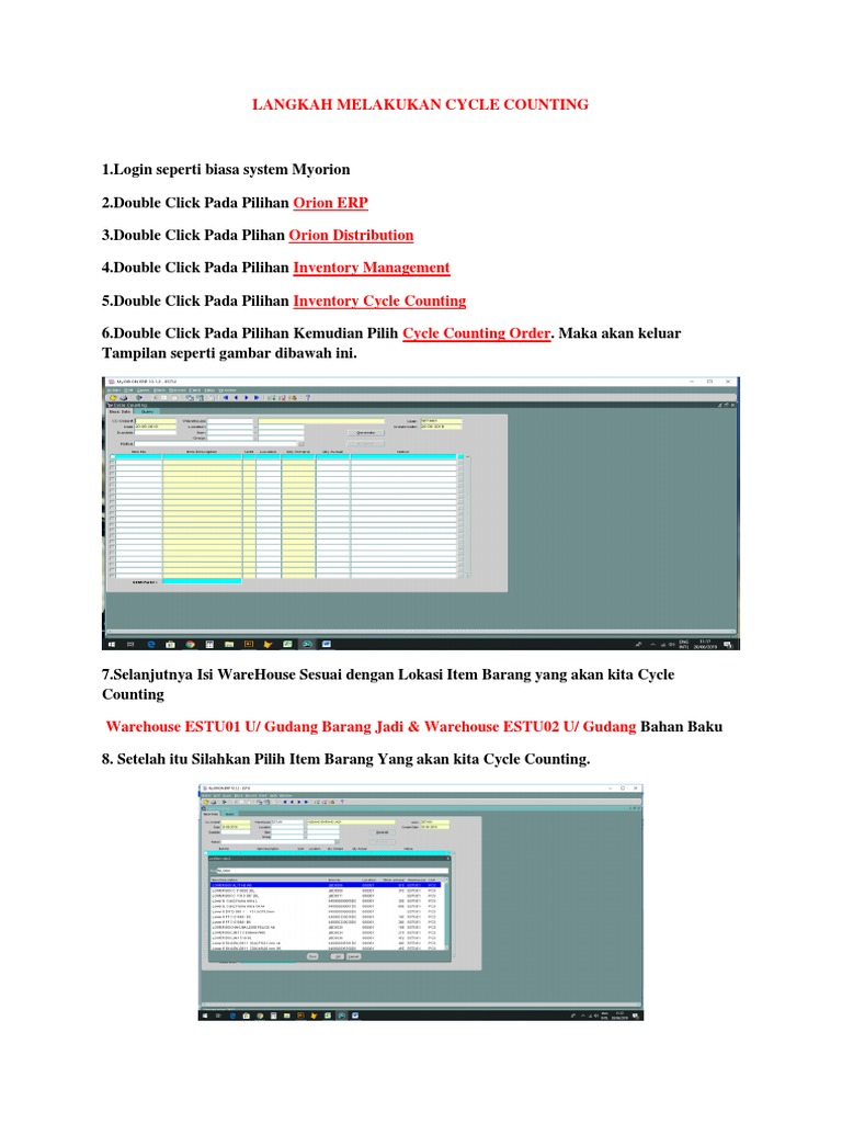 Langkah Melakukan Cycle Counting Pdf