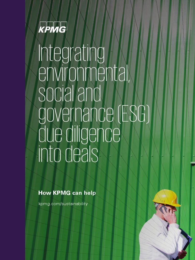Esg Due Diligence Services | PDF | Mergers And Acquisitions | Due Diligence