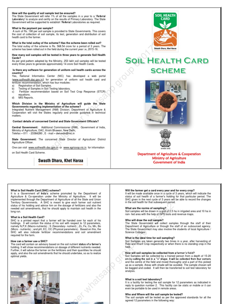 Soil Health Card Scheme Overview | PDF | Agriculture | Soil