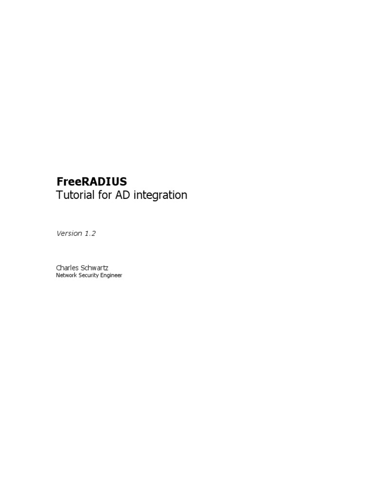 Free Radius Tutorial | PDF | Radius | Active Directory