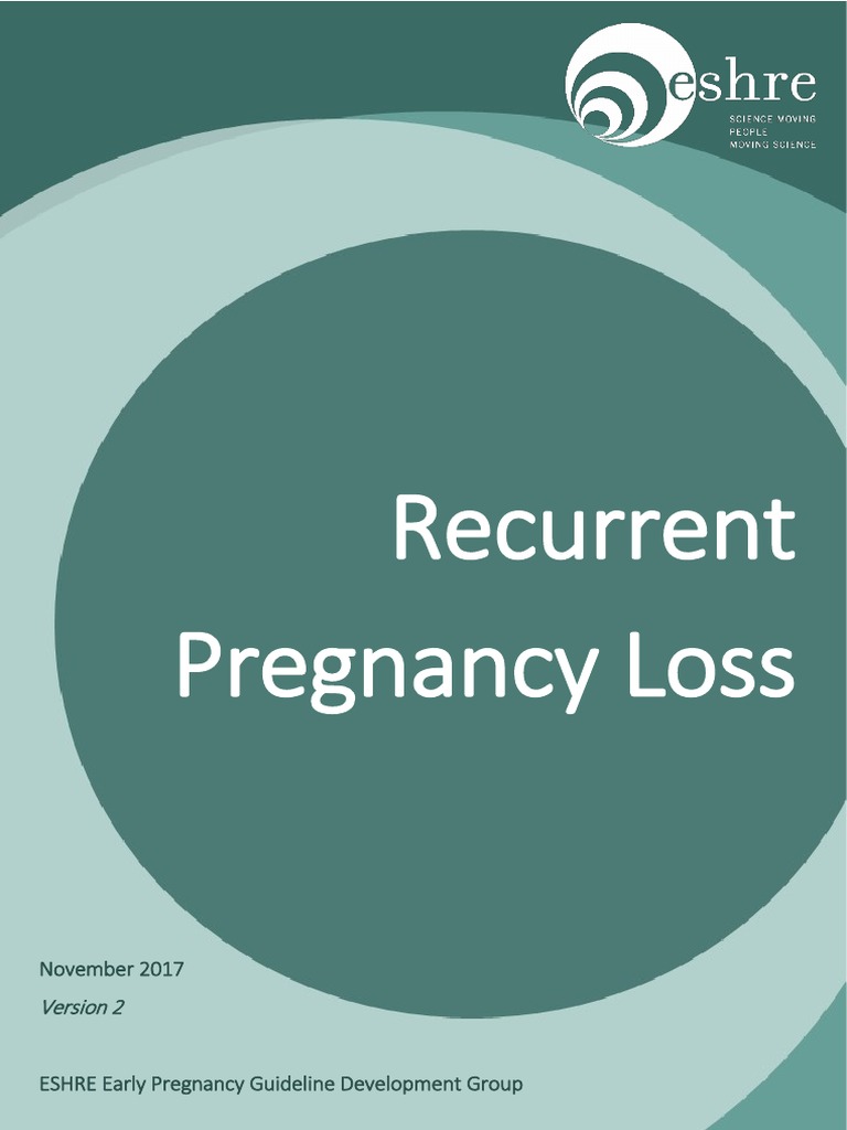 Eshre RPL Guideline 27112017 Final v2 | PDF | Hypothyroidism | Miscarriage