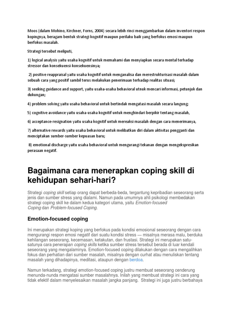 Cooping Stres | PDF | Pengembangan Diri