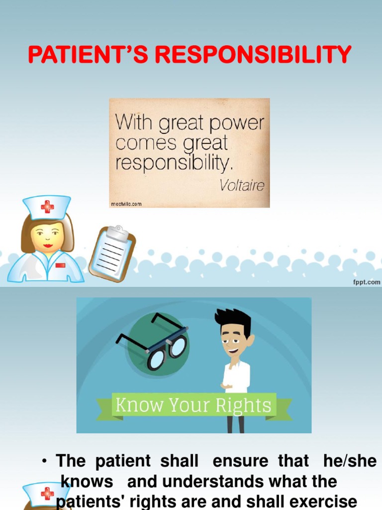 Patient's Responsibility | PDF | Patient | Health Care