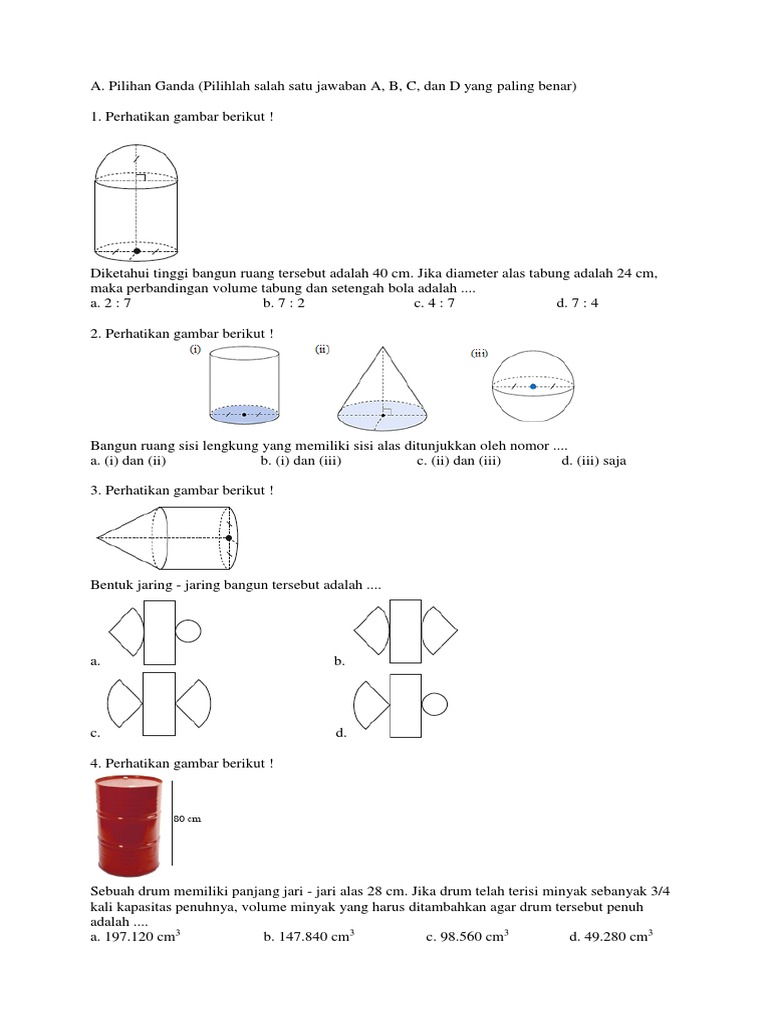 Soal Latihan Bangun Ruang | PDF