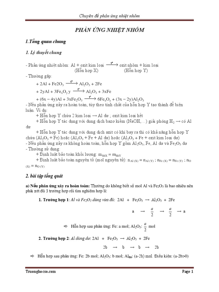 Chuyen de Phan Ung Nhiet Nhom PDF | PDF