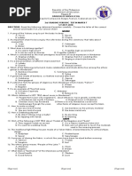 4Q-MAPEH7-PT - with answer key | PDF | Cancer | Stroke