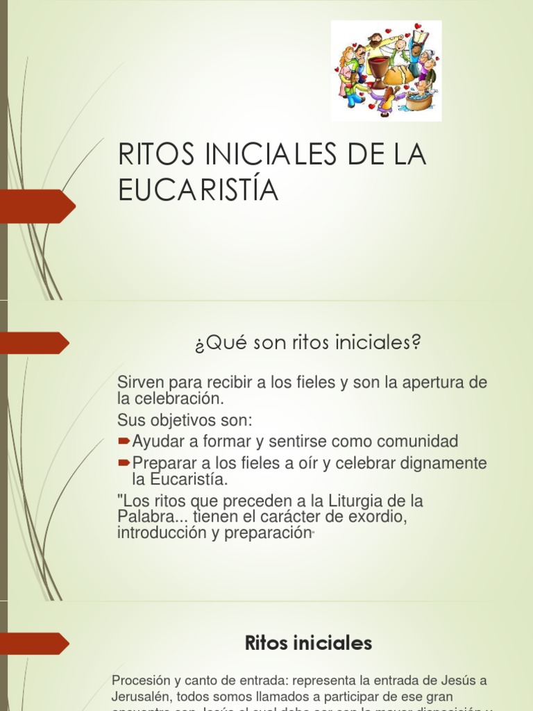 Ritos Iniciales de La Eucaristia | PDF | Misa (liturgia ...